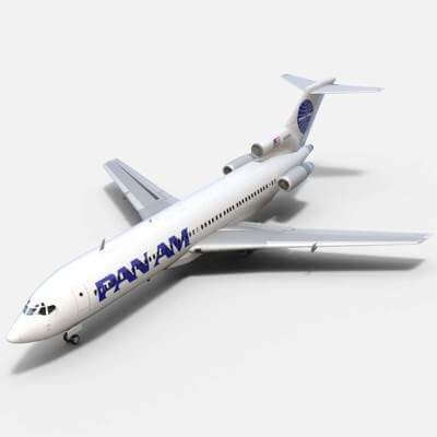 Boeing 727-200 Pan Am 3D Model by Dreamscape Studios