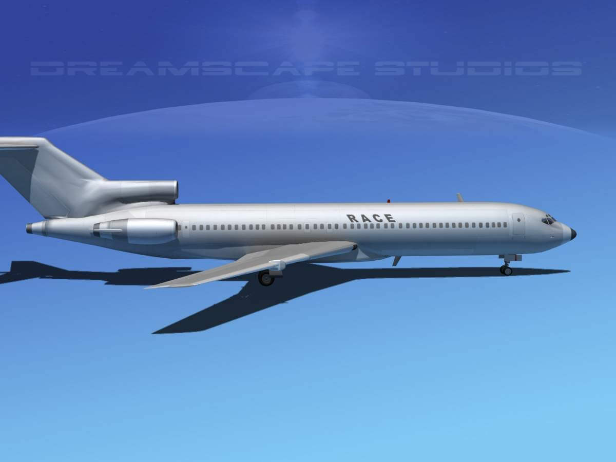 Boeing 727-200 RACE 3D Model by Dreamscape Studios