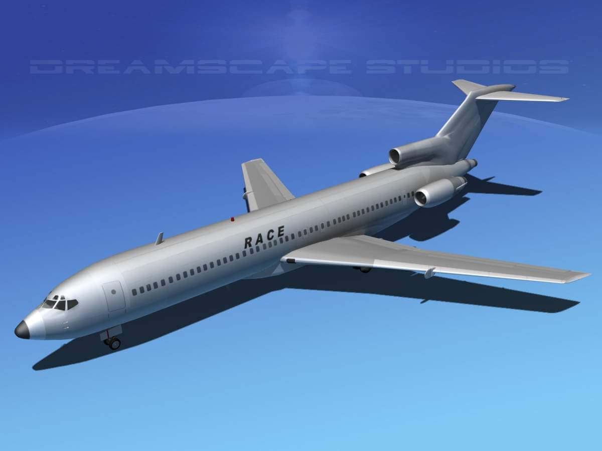 Boeing 727-200 RACE 3D Model by Dreamscape Studios