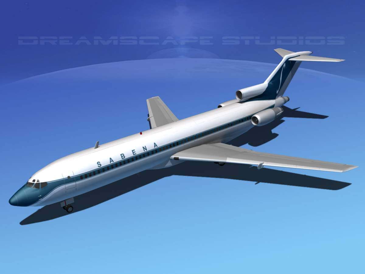 Boeing 727-200 Sabena 3D Model by Dreamscape Studios