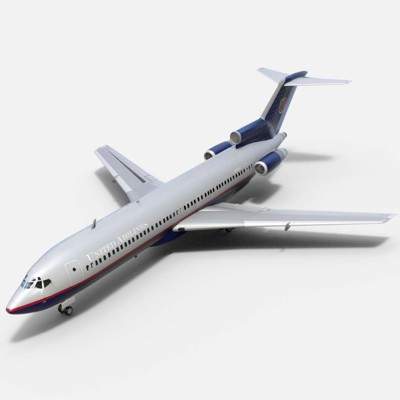 Boeing 727-200 United Airlines 3D Model by Dreamscape Studios