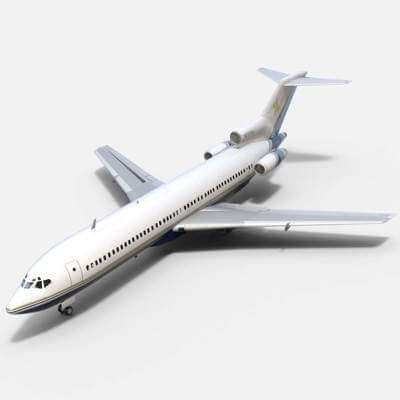 Boeing 727-200 United Holdings 3D Model by Dreamscape Studios