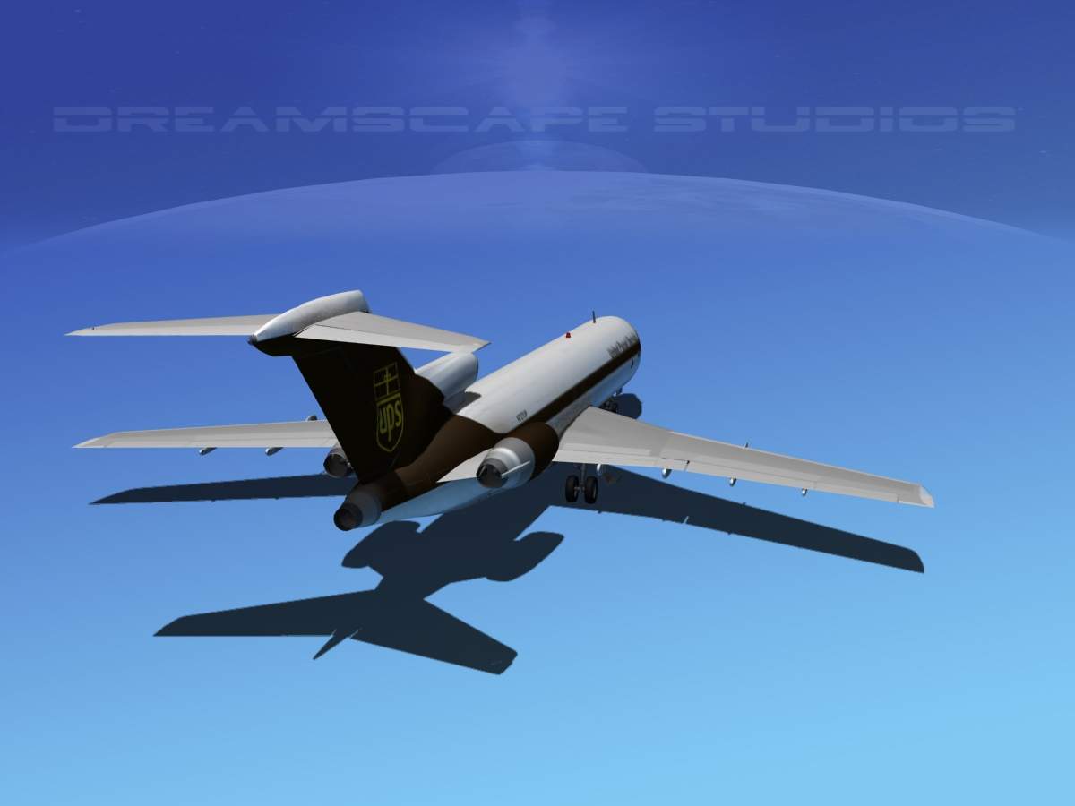 Boeing 727-200 UPS 3D Model by Dreamscape Studios