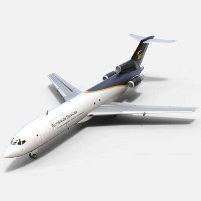 Boeing 727-200 UPS 3D Model by Dreamscape Studios