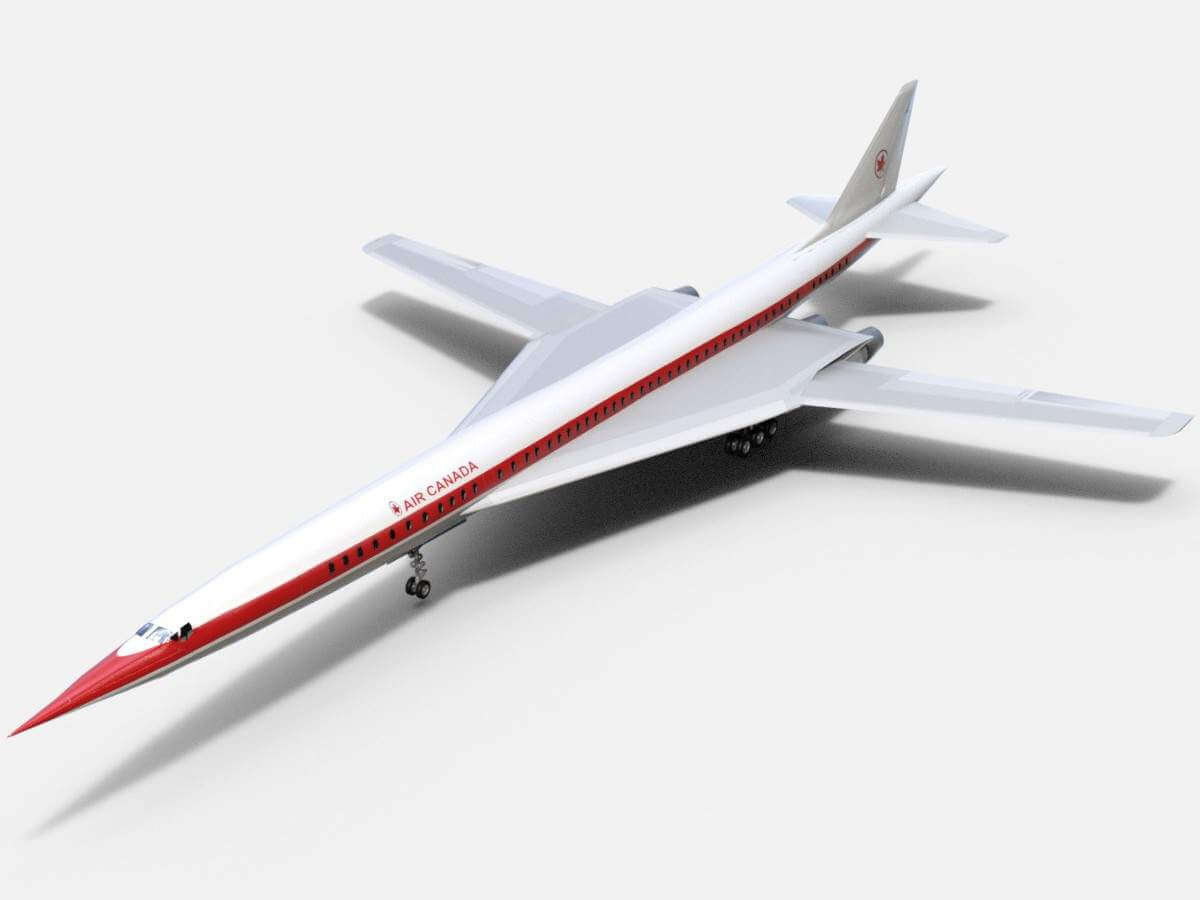Boeing 733 SST Air Canada - 3D Model by Dreamscape Studios