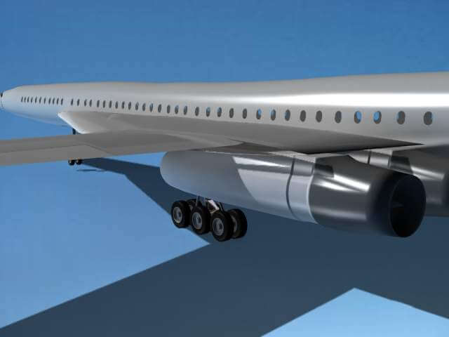 Boeing 733 SST United Airlines - 3D Model by Dreamscape Studios