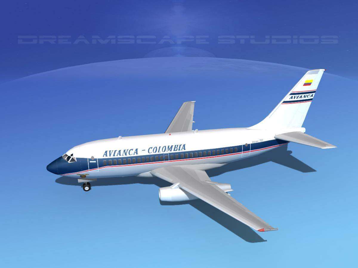 Boeing 737-100 Avianca 3D Model by Dreamscape Studios