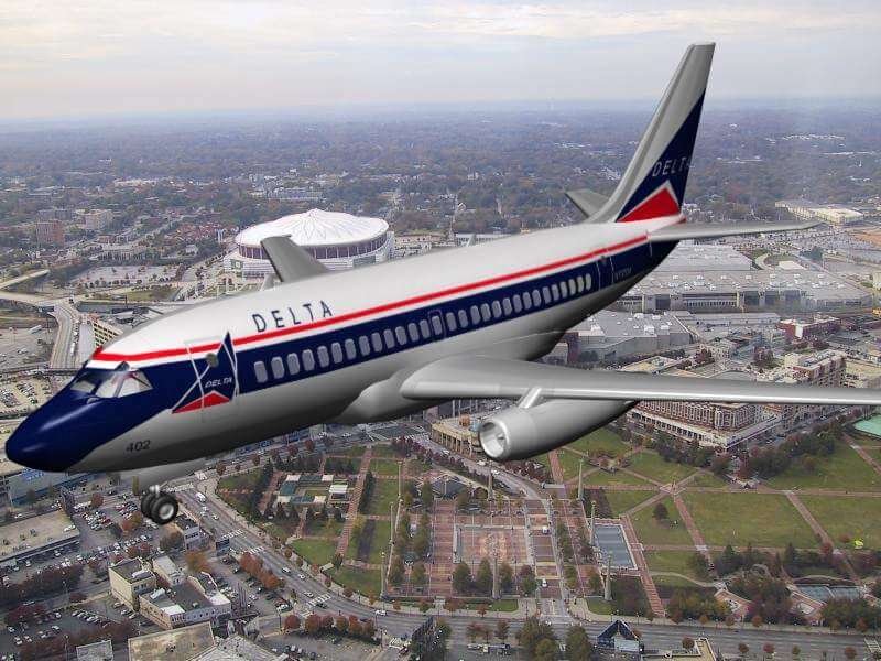 Boeing 737-100 Delta 3D Model by Dreamscape Studios