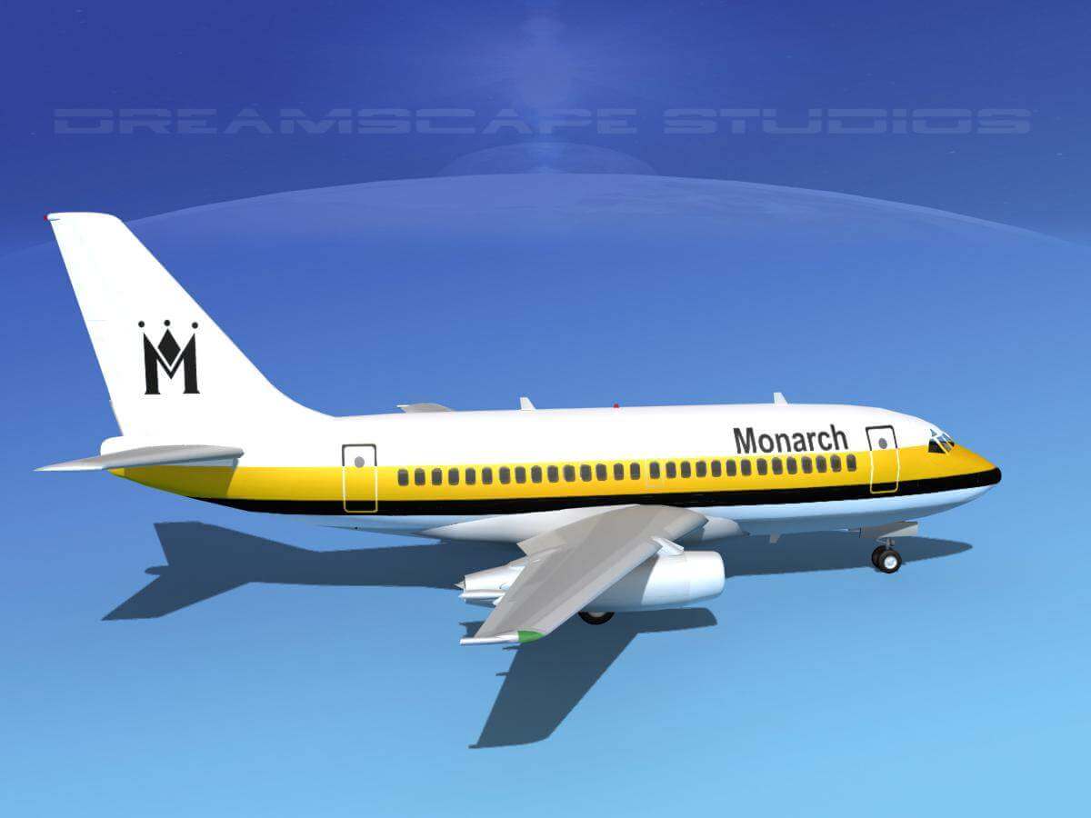Boeing 737-100 Monarch 3D Model by Dreamscape Studios