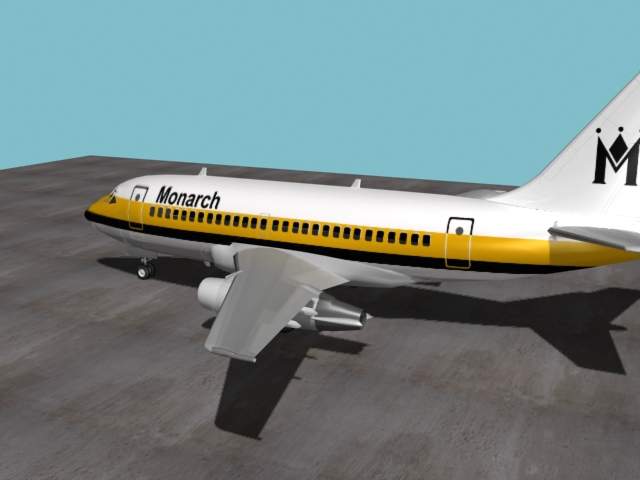 Boeing 737-100 Monarch 3D Model by Dreamscape Studios