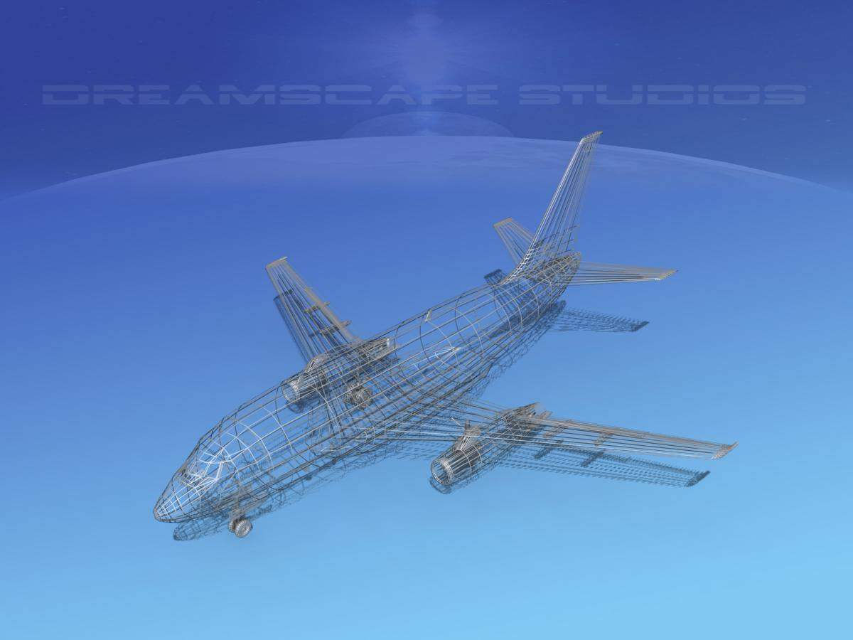 Boeing 737-100 NASA 3D Model by Dreamscape Studios