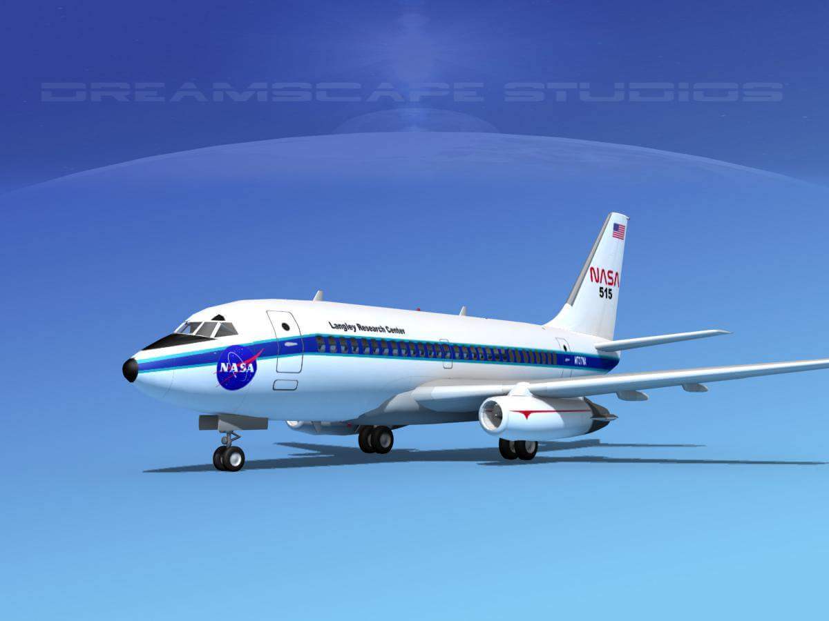 Boeing 737-100 NASA 3D Model by Dreamscape Studios