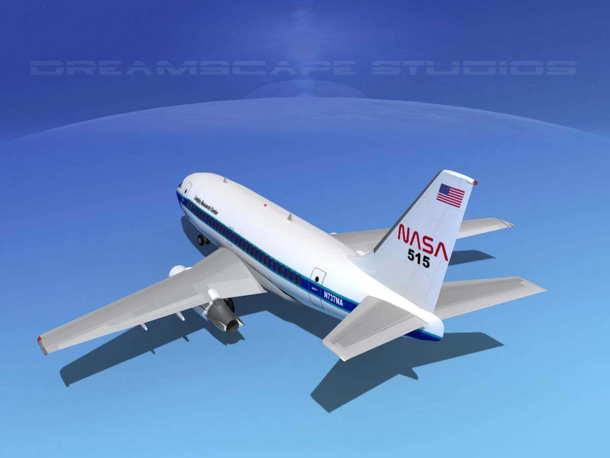 Boeing 737-100 NASA 3D Model by Dreamscape Studios