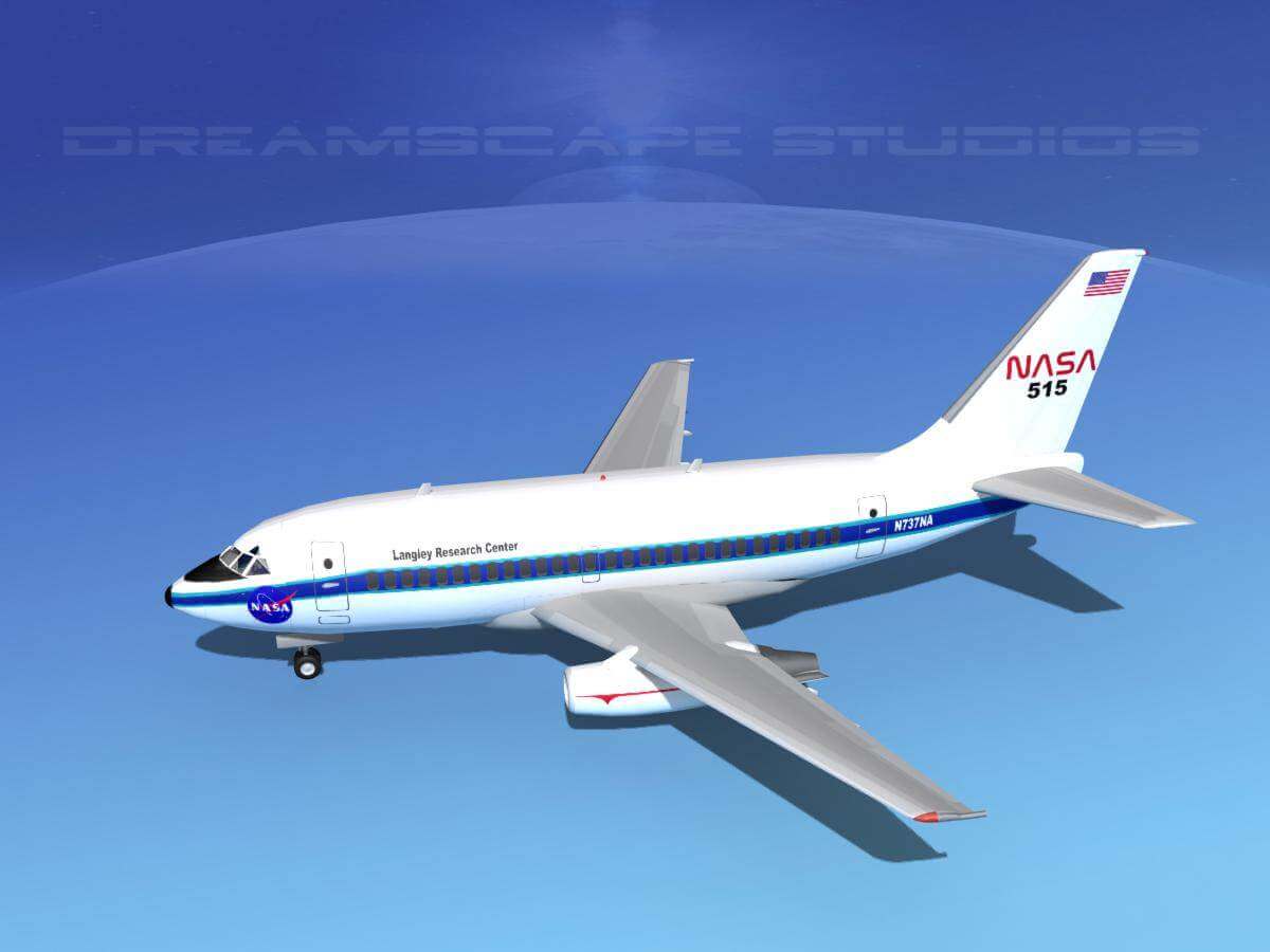 Boeing 737-100 NASA 3D Model by Dreamscape Studios