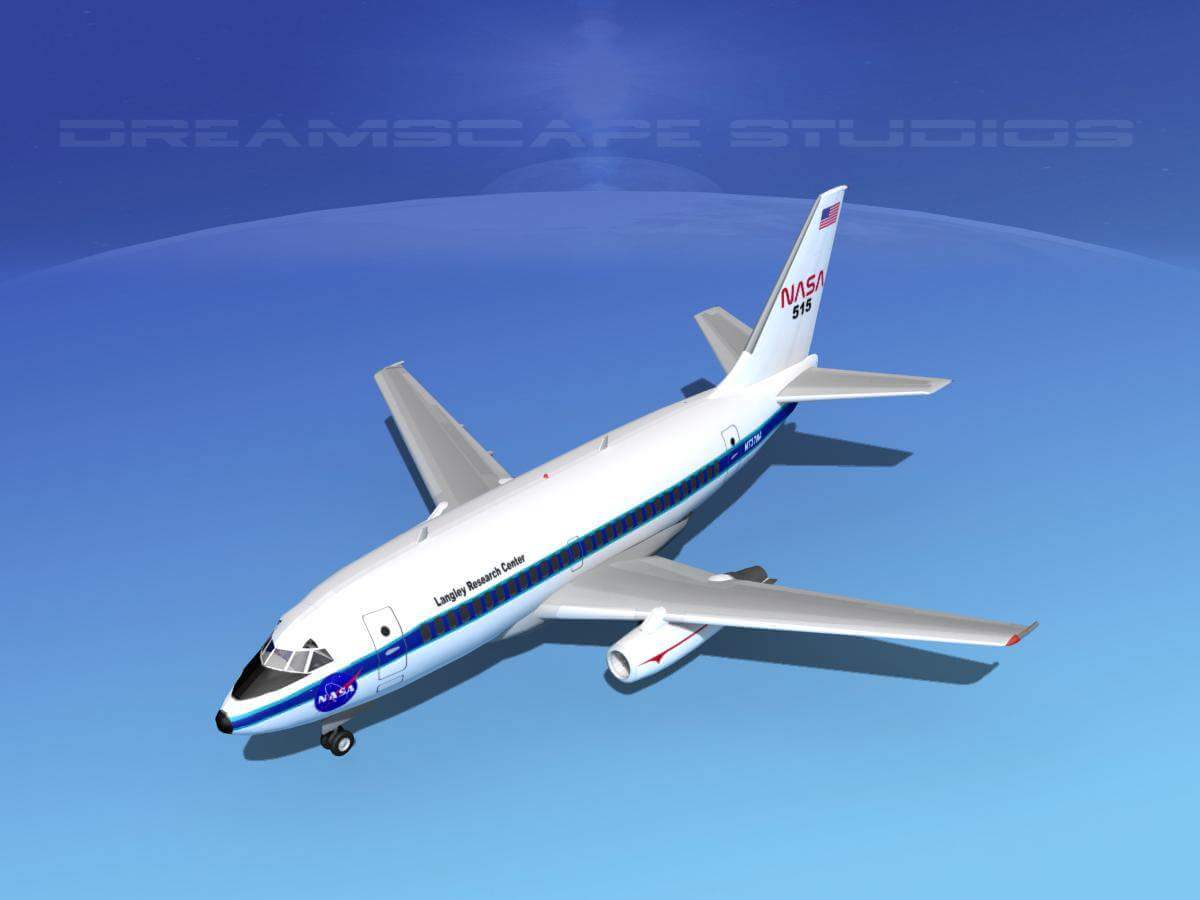 Boeing 737-100 NASA 3D Model by Dreamscape Studios