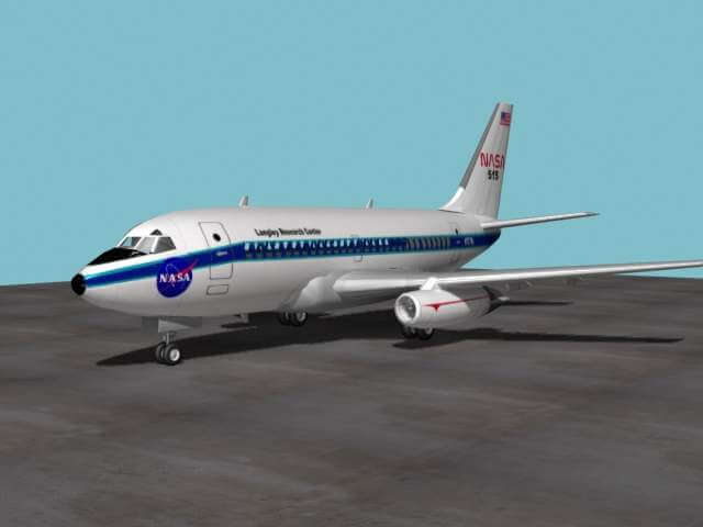 Boeing 737-100 NASA 3D Model by Dreamscape Studios