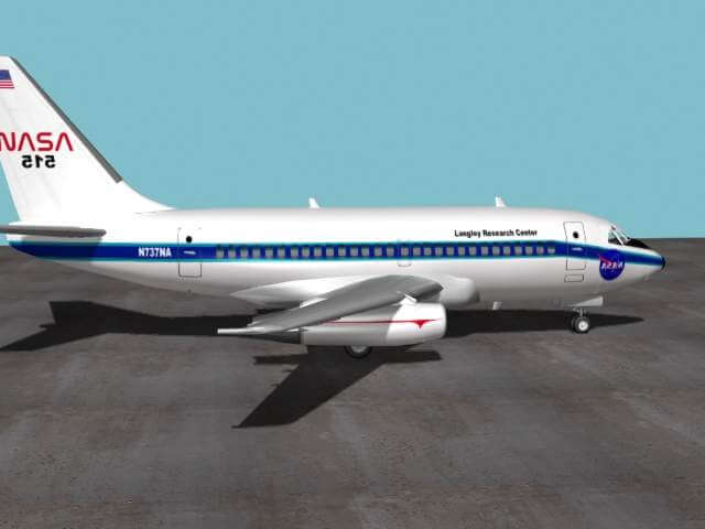 Boeing 737-100 NASA 3D Model by Dreamscape Studios