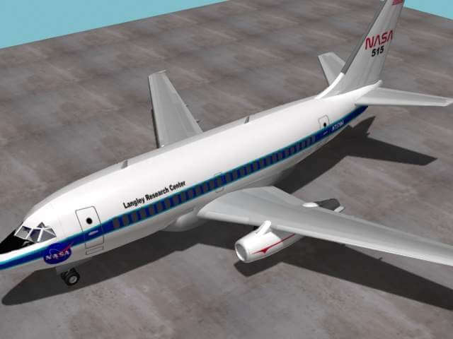 Boeing 737-100 NASA 3D Model by Dreamscape Studios