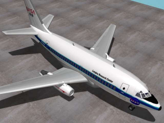 Boeing 737-100 NASA 3D Model by Dreamscape Studios
