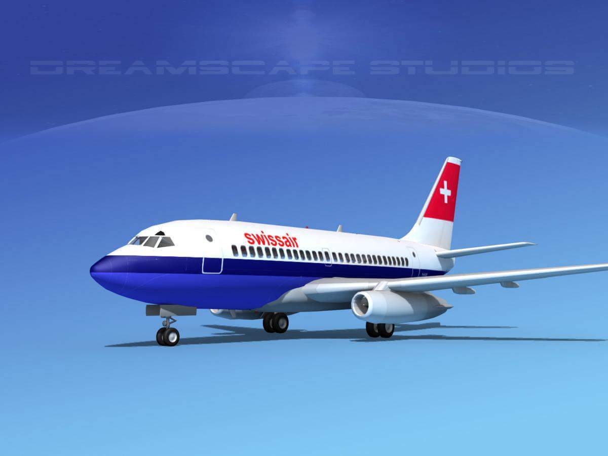 Boeing 737-100 Swissair 3D Model by Dreamscape Studios