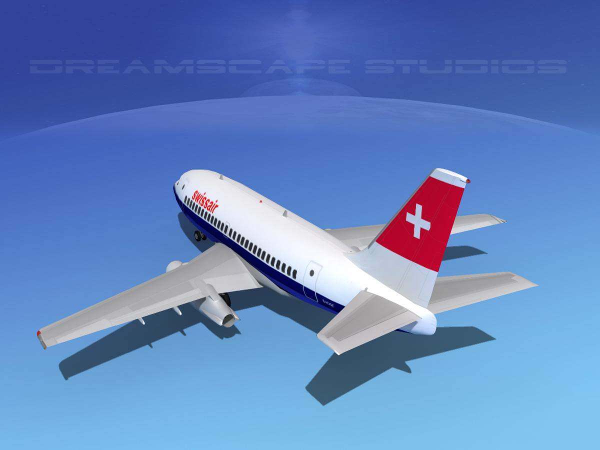 Boeing 737-100 Swissair 3D Model by Dreamscape Studios