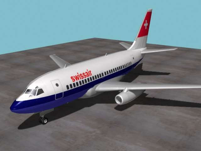 Boeing 737-100 Swissair 3D Model by Dreamscape Studios