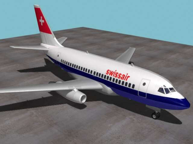 Boeing 737-100 Swissair 3D Model by Dreamscape Studios