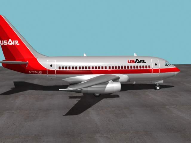 Boeing 737-100 US Air 3D Model by Dreamscape Studios
