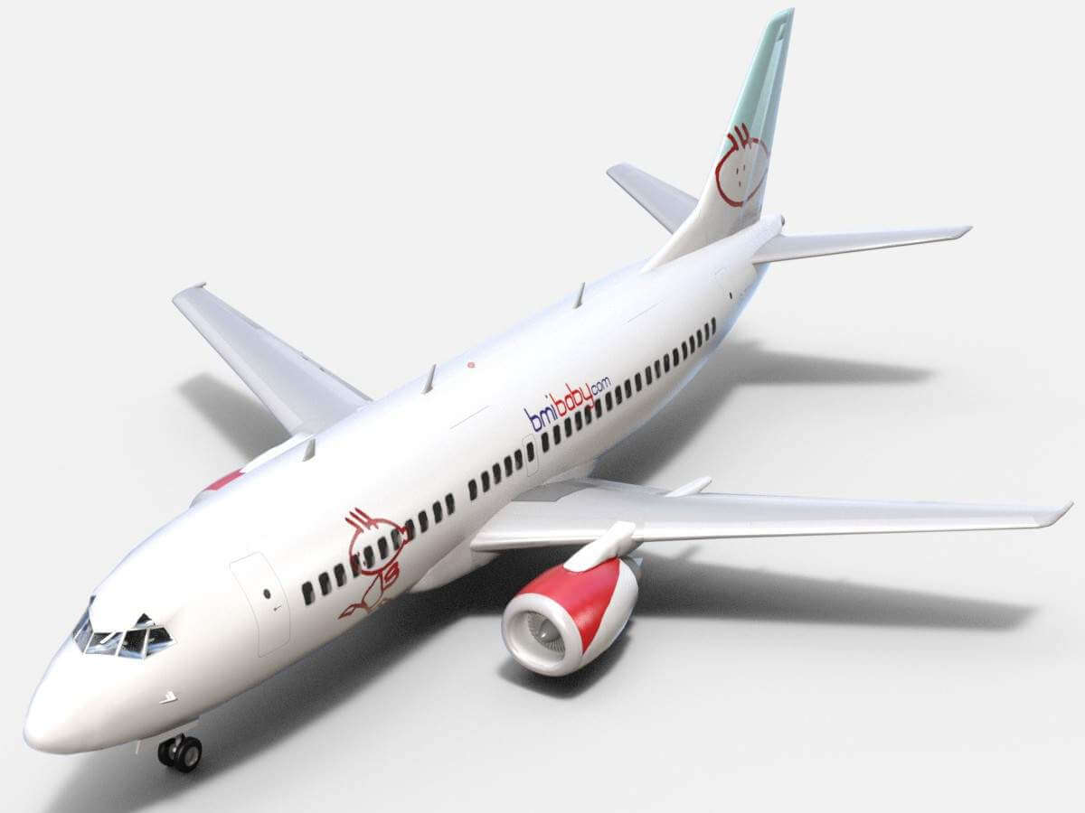 Boeing 737-300 BMI Baby 3D Model by Dreamscape Studios