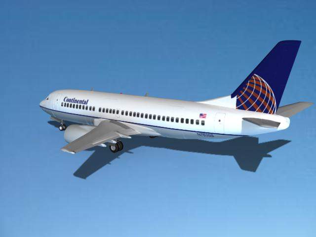Boeing 737-300 Continental 3D Model by Dreamscape Studios