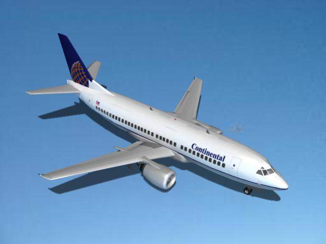 Boeing 737-300 Continental 3D Model by Dreamscape Studios