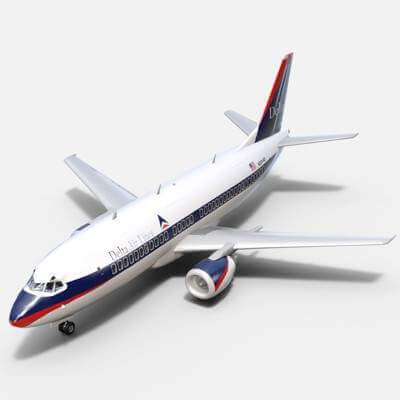 Boeing 737-300 Delta 3D Model by Dreamscape Studios