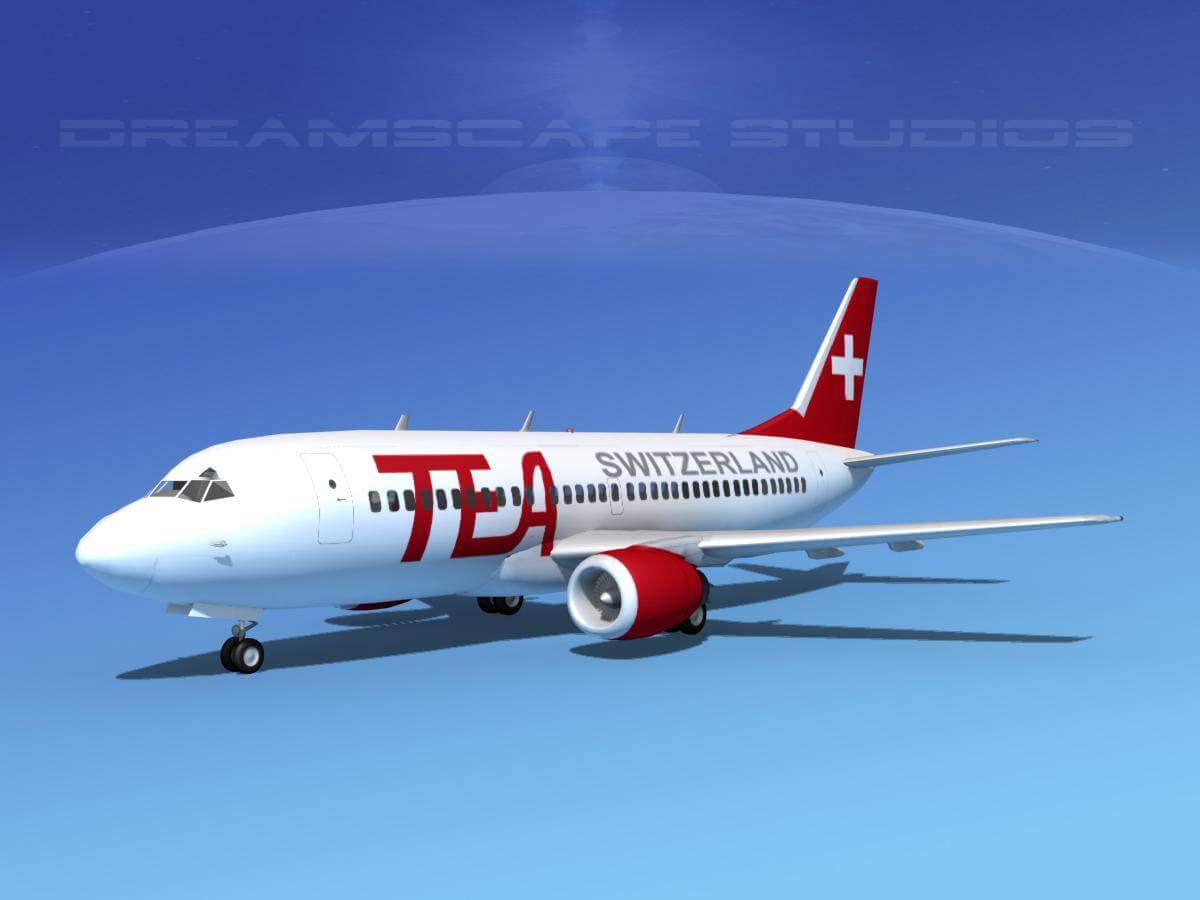 Boeing 737-300 SwissTEA 3D Model by Dreamscape Studios