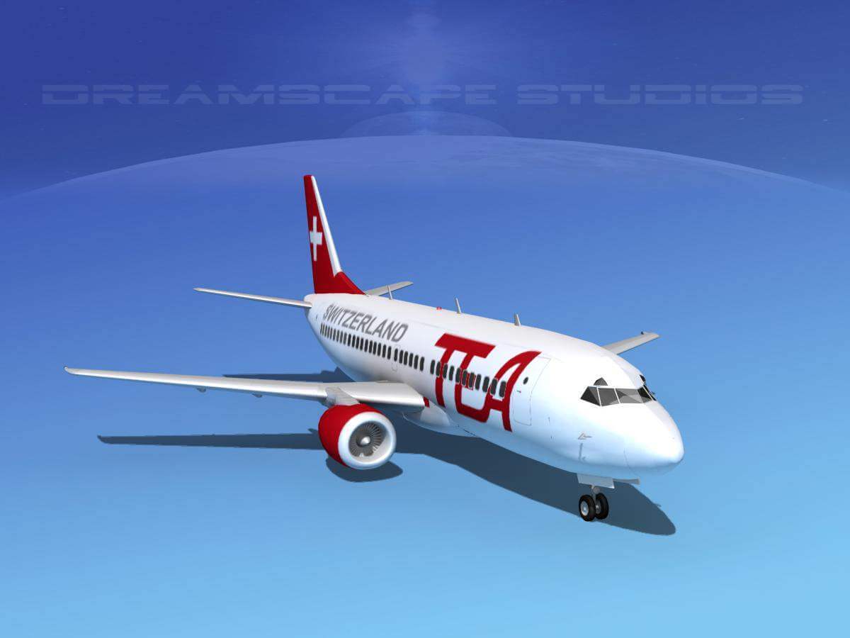 Boeing 737-300 SwissTEA 3D Model by Dreamscape Studios