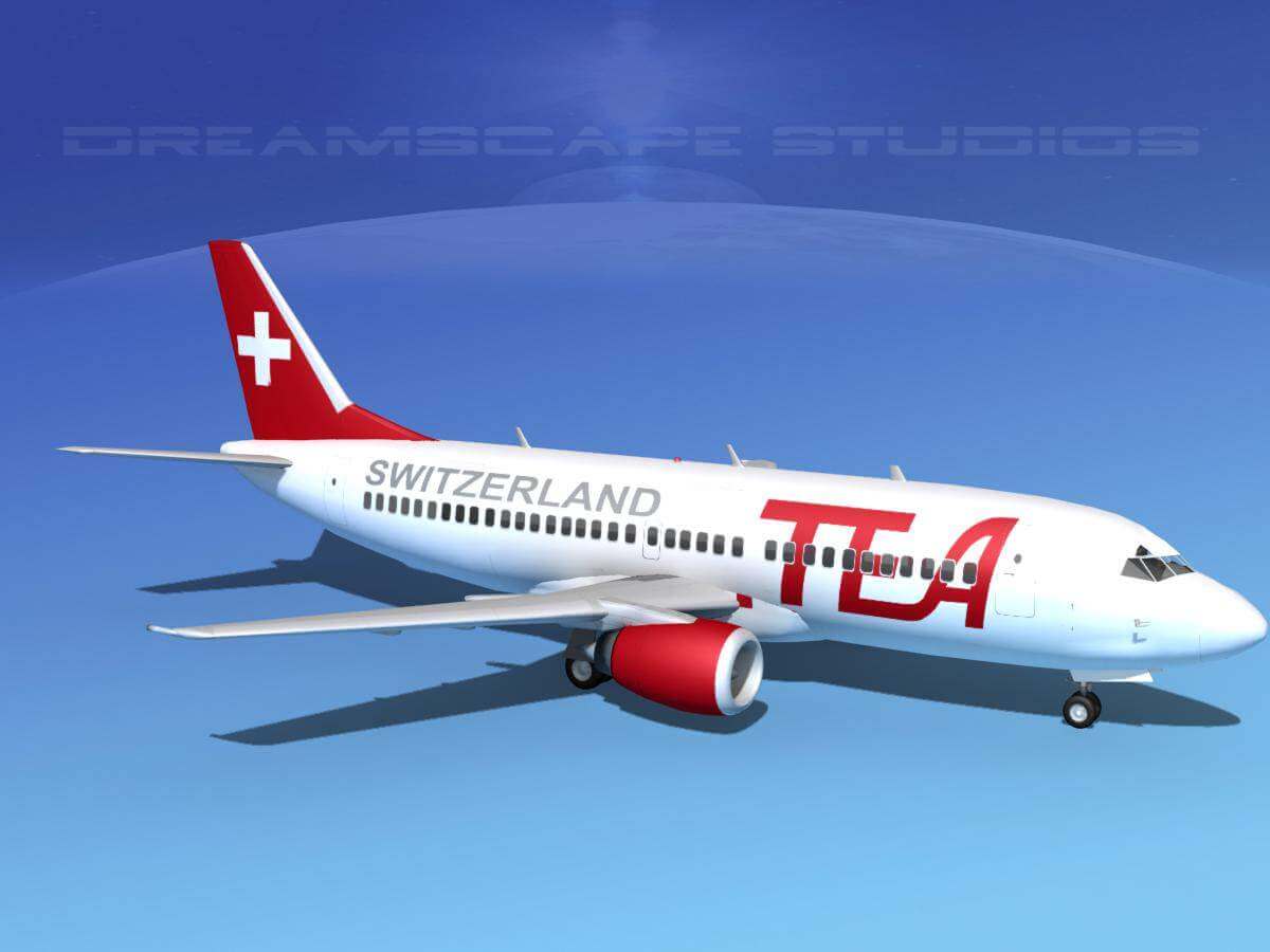 Boeing 737-300 SwissTEA 3D Model by Dreamscape Studios