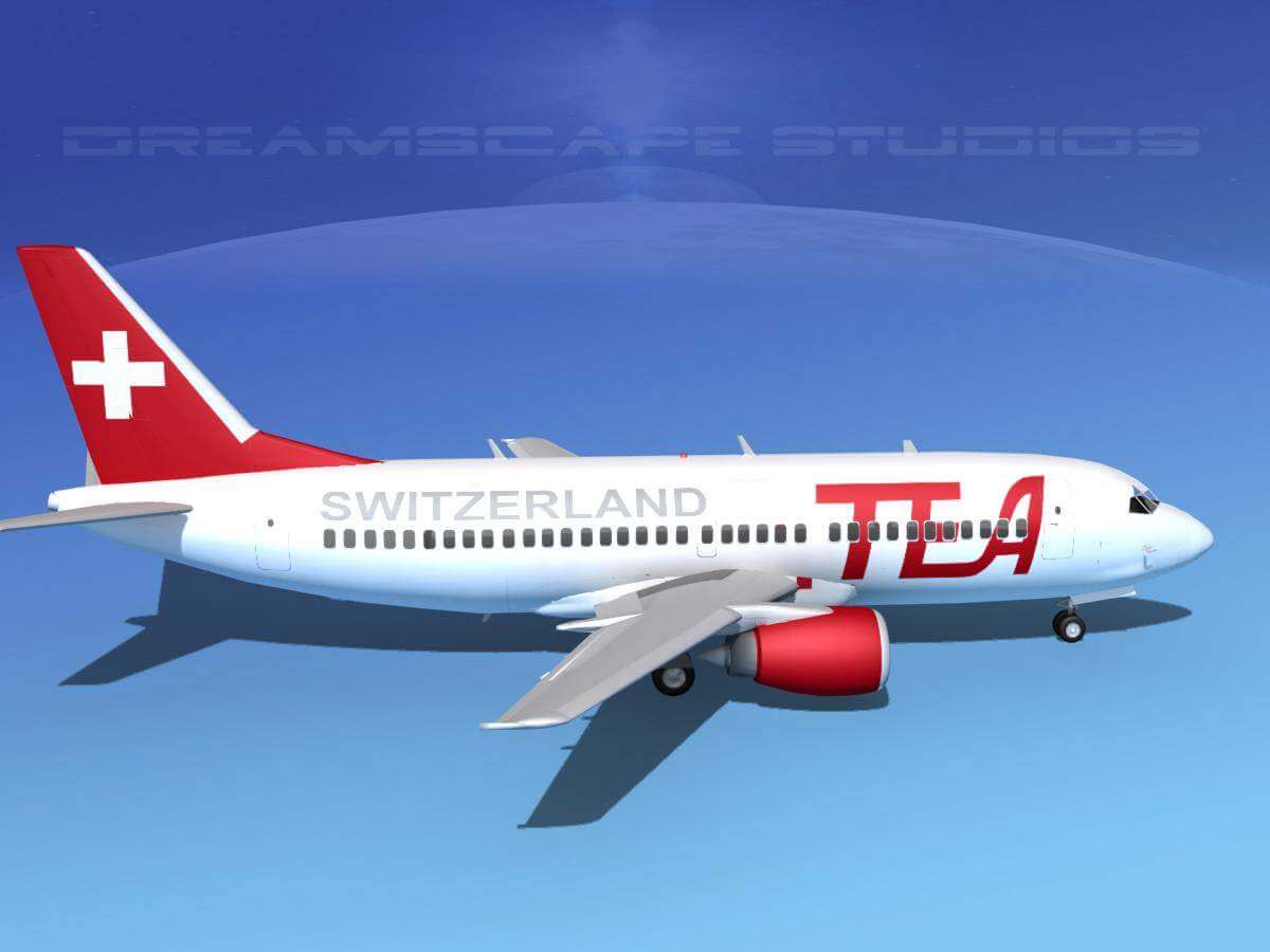 Boeing 737-300 SwissTEA 3D Model by Dreamscape Studios