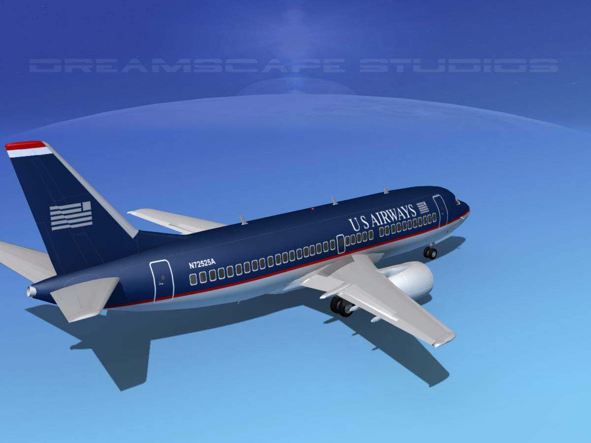 Boeing 737-300 US Air 3D Model by Dreamscape Studios