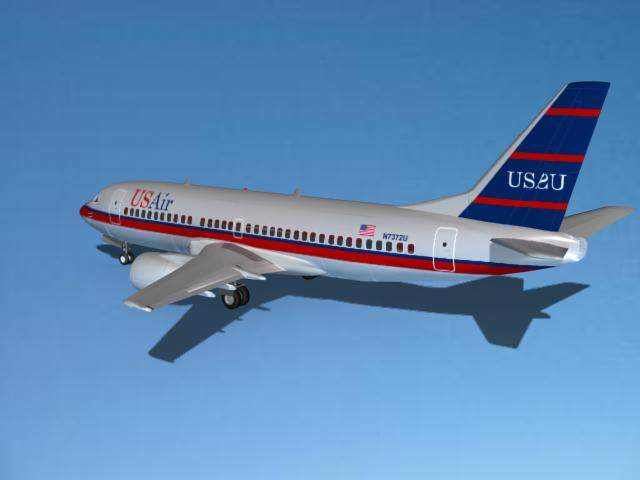 Boeing 737-300 US AIR 3D Model by Dreamscape Studios
