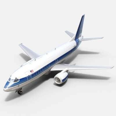 Boeing 737-500 Corporate 3D Model by Dreamscape Studios