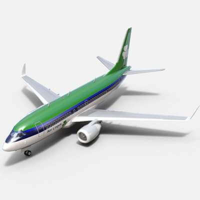 Boeing 737-700ER Aer Lingus 3D Model by Dreamscape Studios