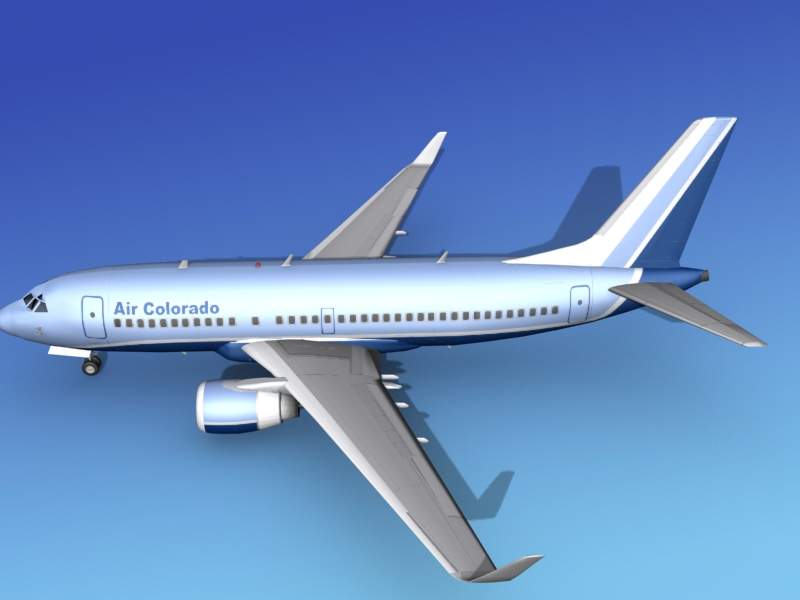 Boeing 737-700ER Air Colorado 3D Model by Dreamscape Studios