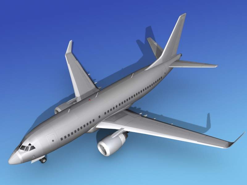 Boeing 737-700ER Bare Metal 3D Model by Dreamscape Studios