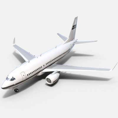 Boeing 737-700ER Corporate 3D Model by Dreamscape Studios