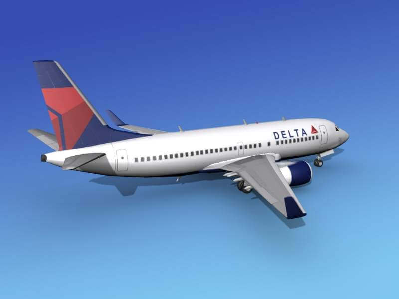 Boeing 737-700ER Delta Airlines 3D Model by Dreamscape Studios