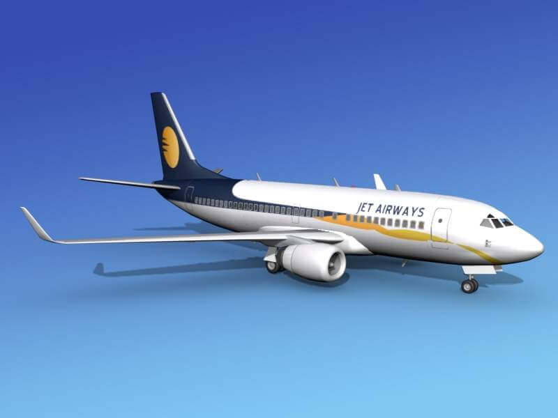 Boeing 737-700ER Jet Airways 3D Model by Dreamscape Studios