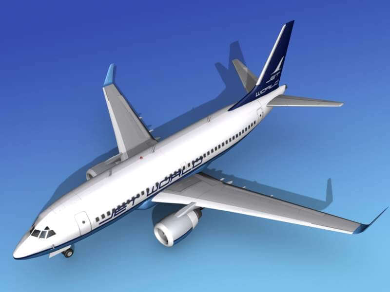 Boeing 737-700ER Jet World 3D Model by Dreamscape Studios