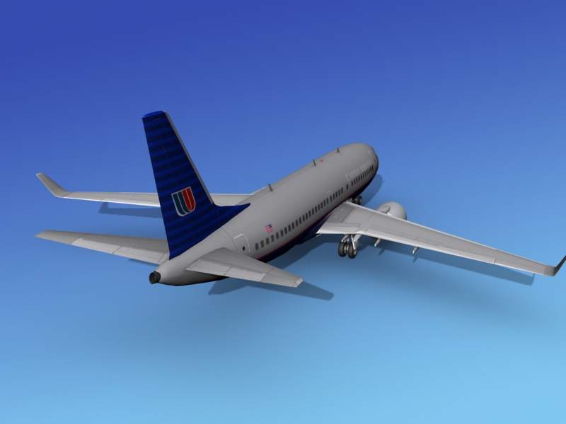 Boeing 737-700ER United Airlines 3D Model by Dreamscape Studios