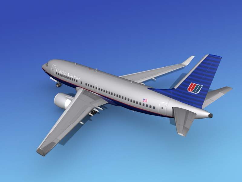 Boeing 737-700ER United Airlines 3D Model by Dreamscape Studios