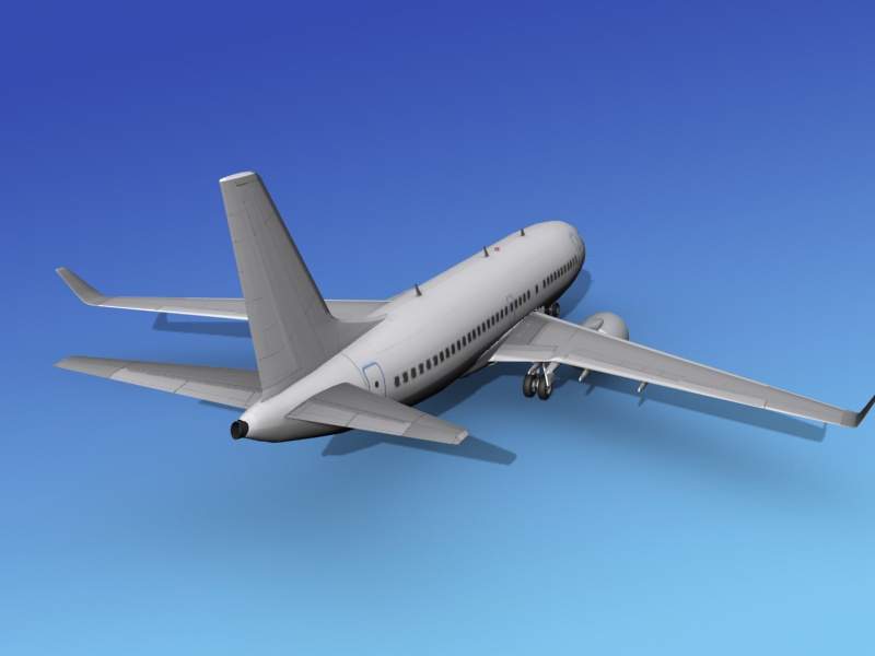 Boeing 737-700ER Unmarked 3D Model by Dreamscape Studios