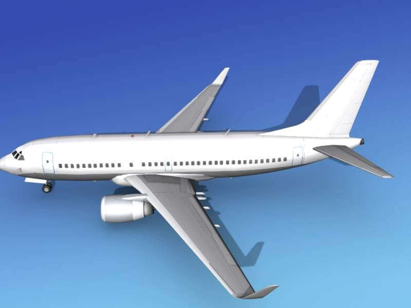 Boeing 737-700ER Unmarked 3D Model by Dreamscape Studios